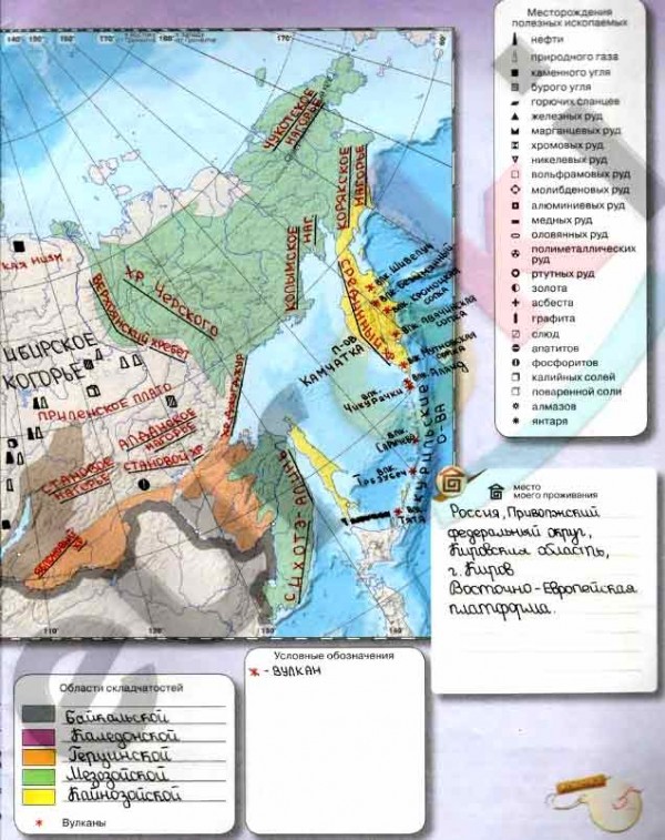 Подпишите чёрным цветом названия крупных форм рельефа в основании которых лежат древние платфор